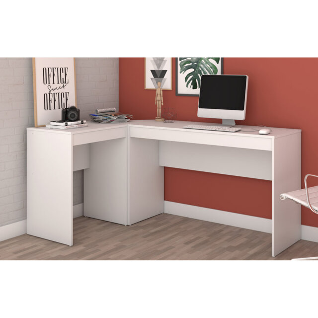 Mint Essentials Chester White L-Shaped Corner Desk by Wayfair ...