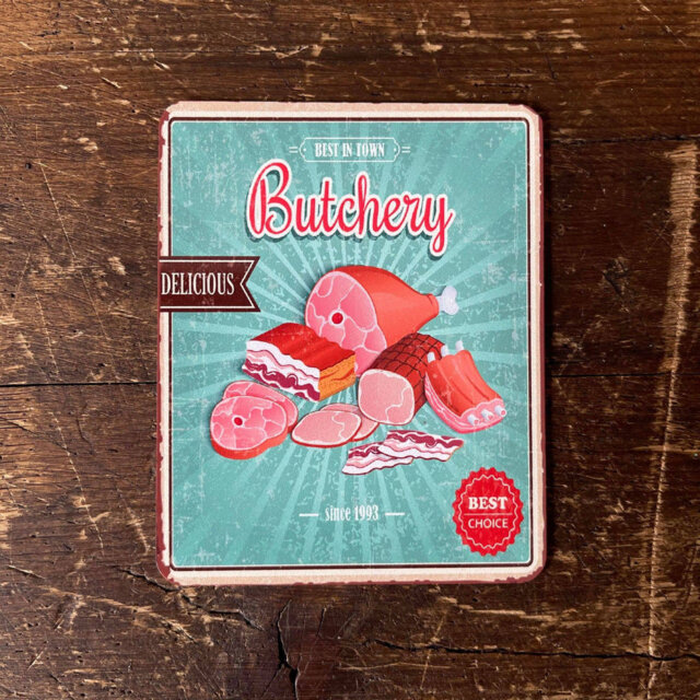Butchery Butchers Meat Metal Wall Décor by Wayfair | ufurnish.com