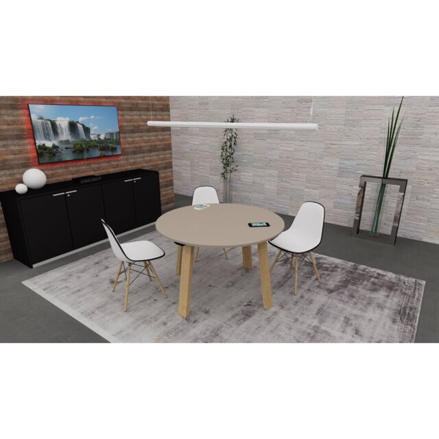 Sharlene Round Writing Desk by Wayfair | ufurnish.com