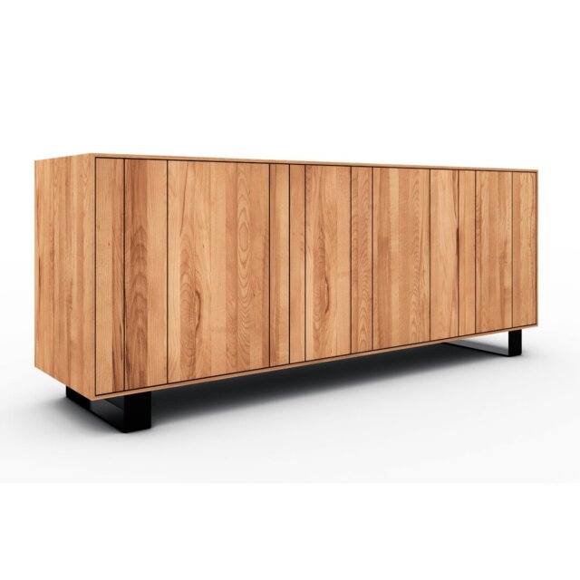 Steel 192 Cm Wide Beech Solid Wood Sideboard by Wayfair | ufurnish.com
