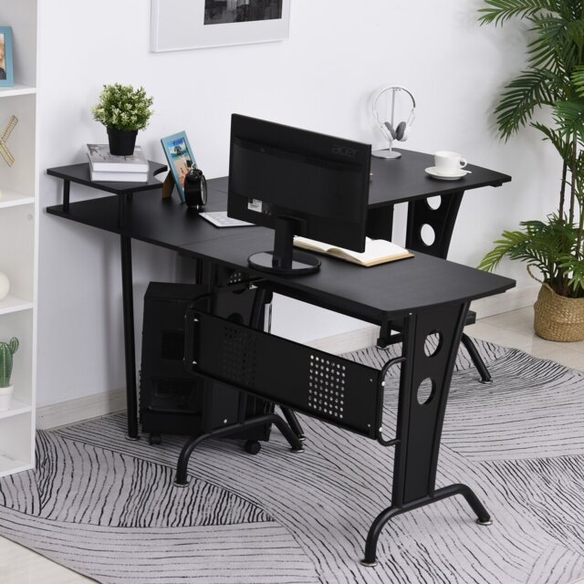Dinges L-Shape Executive Desk by Wayfair | ufurnish.com