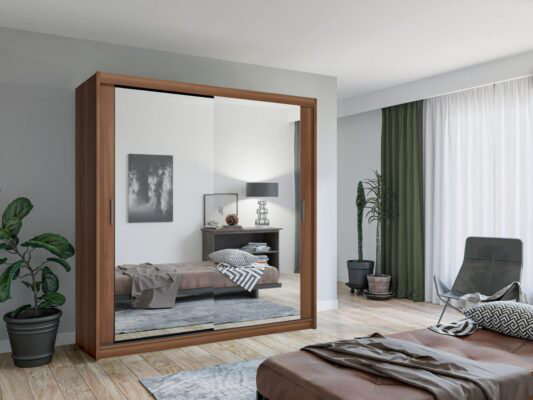 Ahmik 2 Door Sliding Wardrobe by Wayfair | ufurnish.com