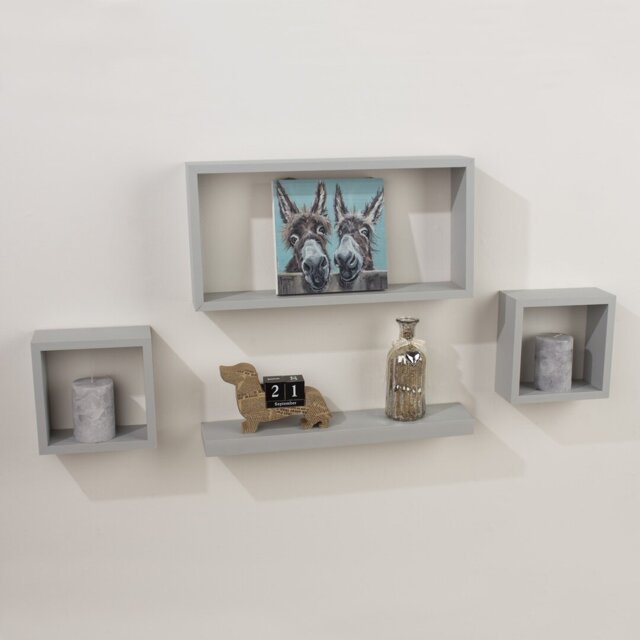 Recessed Wall Shelf, 4 Piece Wall Shelf Kit by Wayfair | ufurnish.com