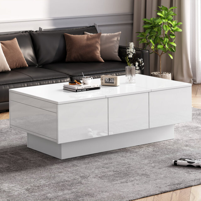 Coffee Table For Living Room, Modern Side Table Wooden Centre Table ...