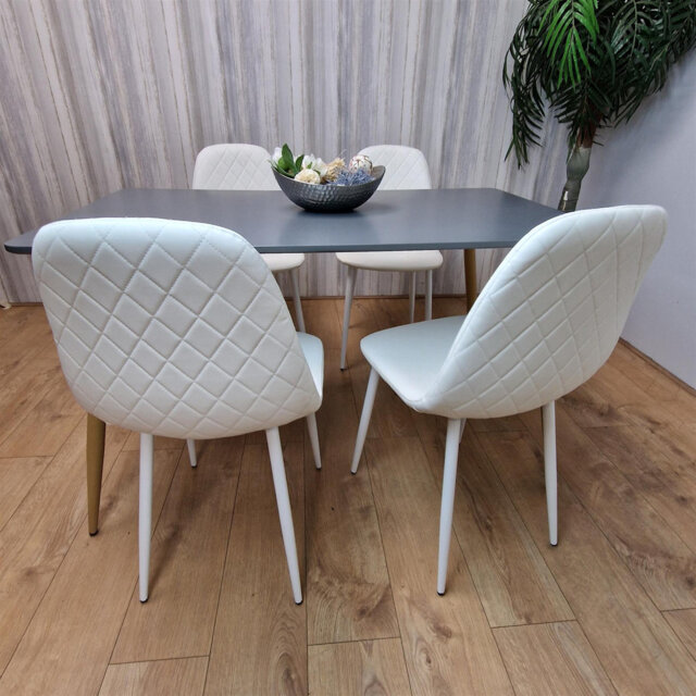 Amesbury 4 - Person Dining Set by Wayfair | ufurnish.com