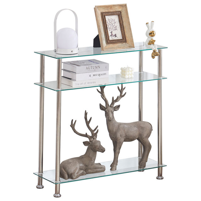 Demya 75cm Glass Top Console Table by Wayfair | ufurnish.com