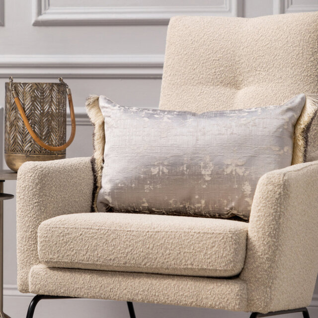 Feathers Abstract Rectangular Lumbar Cushion with Filling by Wayfair ...