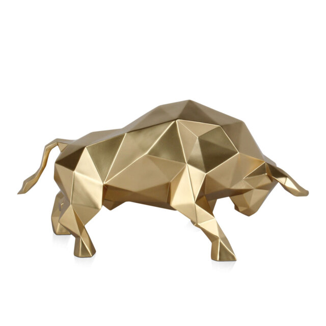 Low Poly Bull Aahna Figurine by Wayfair | ufurnish.com