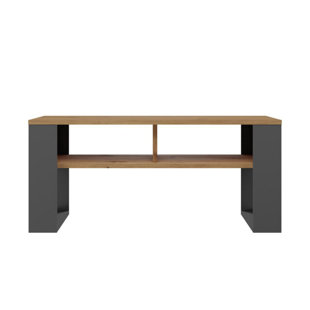 Beckerman - Rectangular loft style coffee table - Dimensions 90x58x50 ...