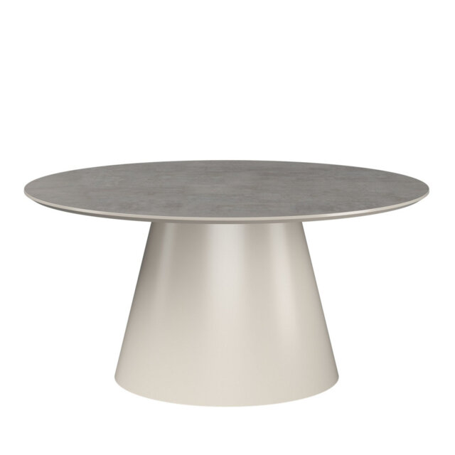 Moni 160cm Oval Light Grey Melamine Dining Table by Wayfair | ufurnish.com