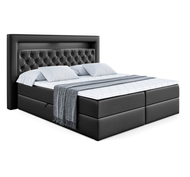 Box spring bed with bed box and topper by Wayfair | ufurnish.com