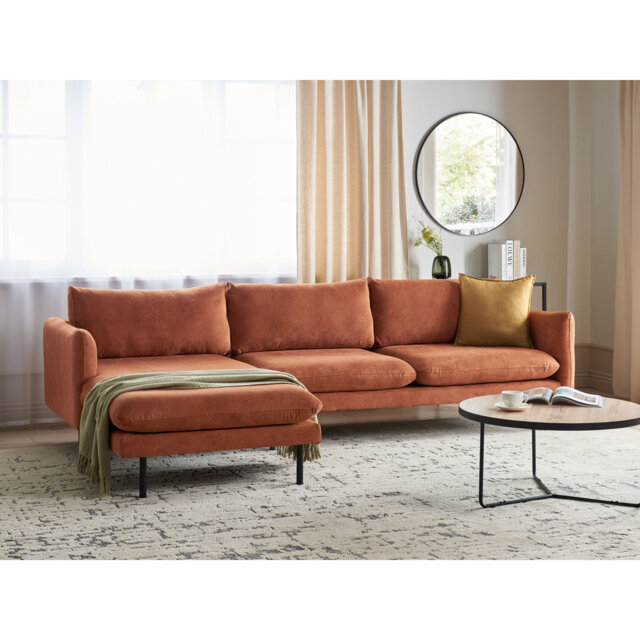 Fabric Corner Sofa Right Hand VINTERBRO by Wayfair | ufurnish.com