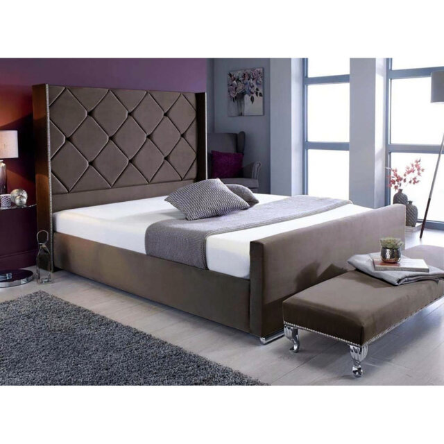 Trask Upholstered Bed Frame by Wayfair | ufurnish.com