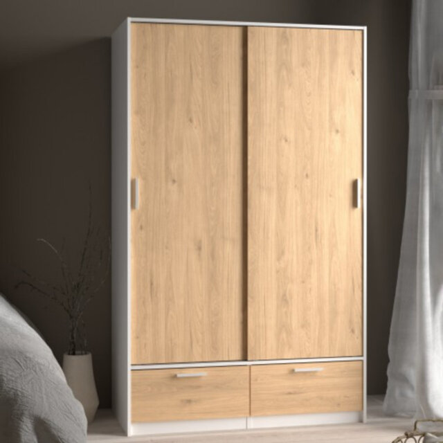 Lashuna 2 Door Sliding Wardrobe by Wayfair | ufurnish.com