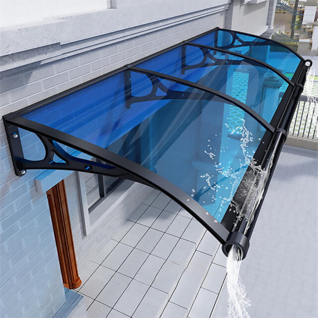 Dakota Fields 60cm W x 60cm D Polycarbonate Blue Cover Retractable Door ...