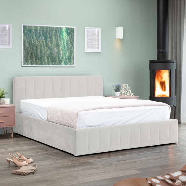 Ostby Velvet Ottoman Bed Frame by Wayfair | ufurnish.com