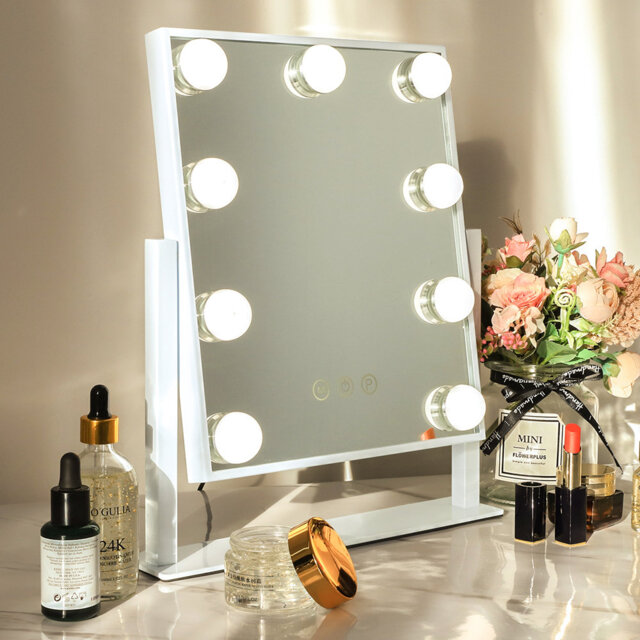 Rectangle LED Metal Freestanding Mirror by Wayfair | ufurnish.com