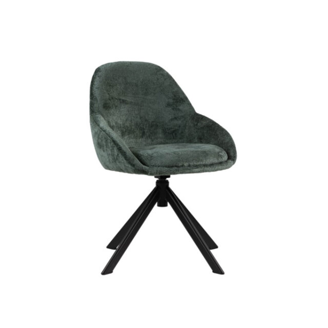 Oslo Modern Dining Chair with Black Metal Legs – Sleek Contemporary ...