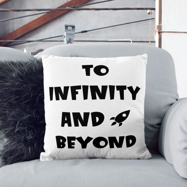 To Infinity and Beyond Typography Scatter Cushion by Wayfair | ufurnish.com