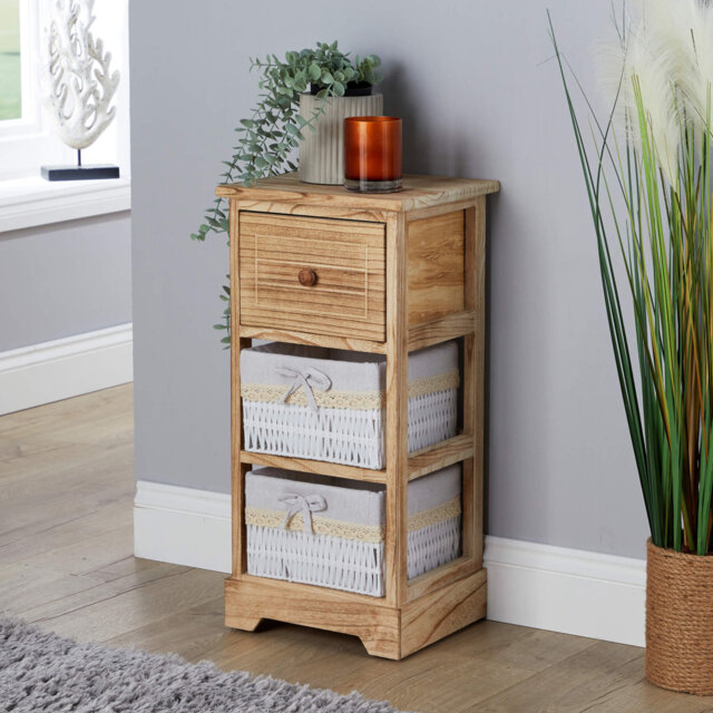 Canby Fully Assembled 3 Woven Basket Drawer Storage Unit by Wayfair ...