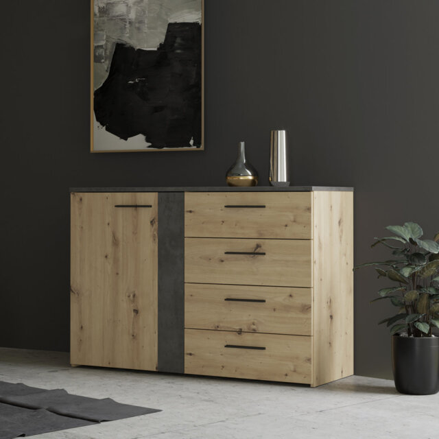 Aavi 4 Drawer 119.8Cm W Combi Chest by Wayfair | ufurnish.com