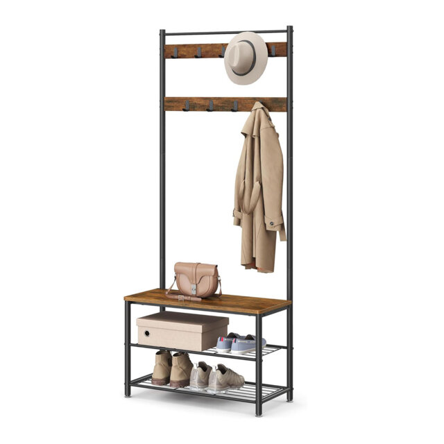 Bhateri Freestanding 9 - Hook Coat Rack by Wayfair | ufurnish.com