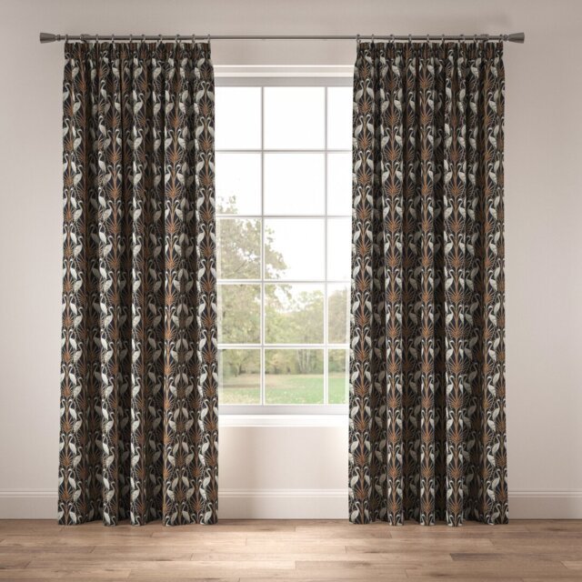 Made to Order - Nouveau Heron Pencil Pleat Room Darkening Sliding Panel ...