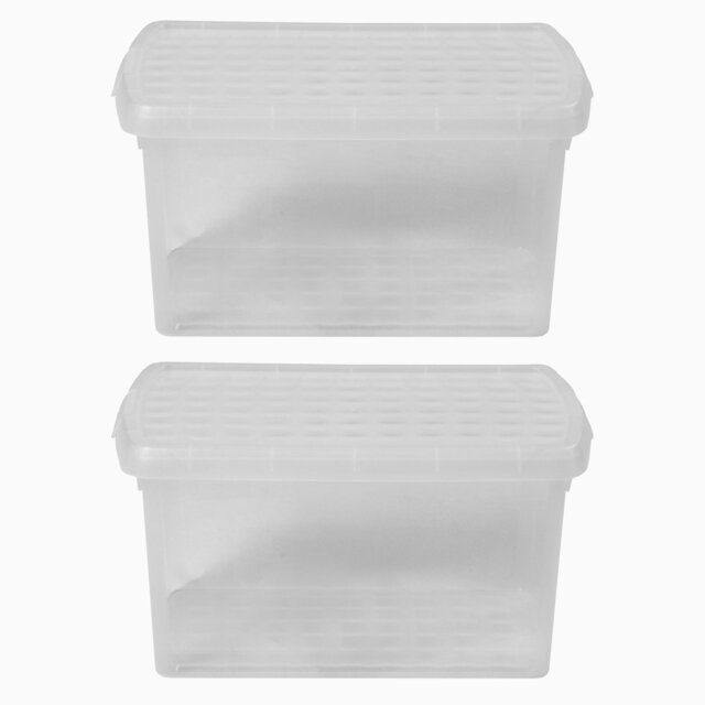 Wham Clip Rectangular Plastic Storage Boxes with Secure Clip Lock Lids ...