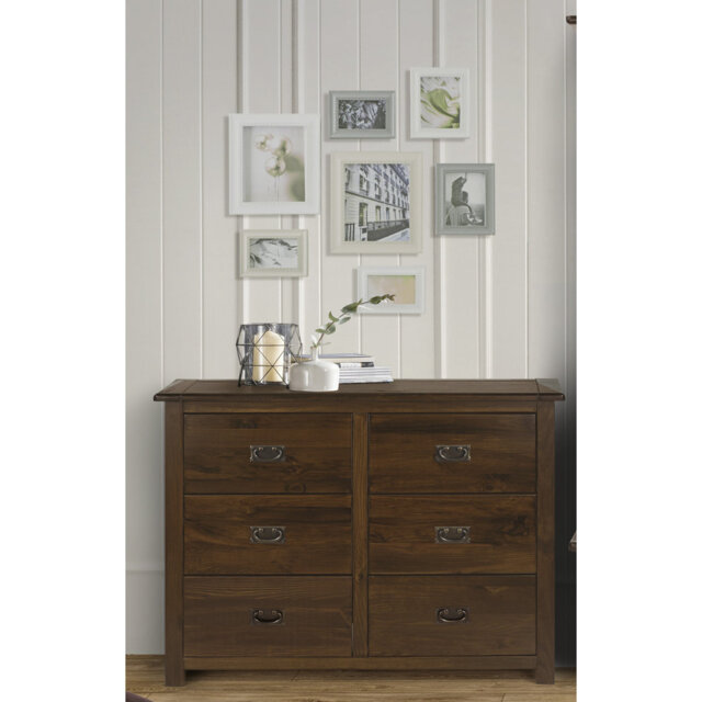 Somerville 3+3 Drawer wide chest of drawers by Wayfair | ufurnish.com