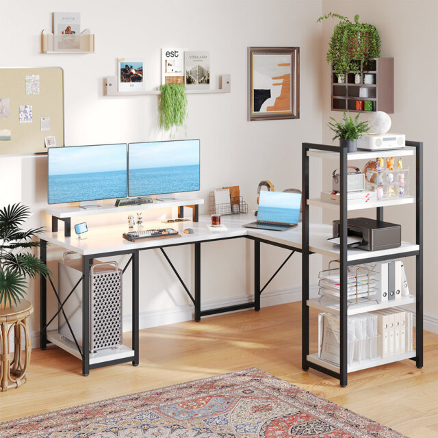 150cm W L-Shaped Computer Desk by Wayfair | ufurnish.com