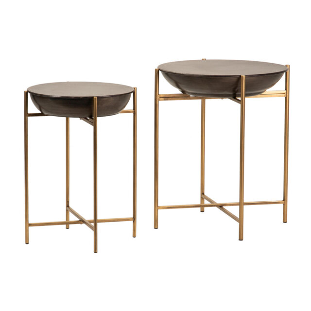 Metal 2 Piece Side Table Set by Wayfair | ufurnish.com