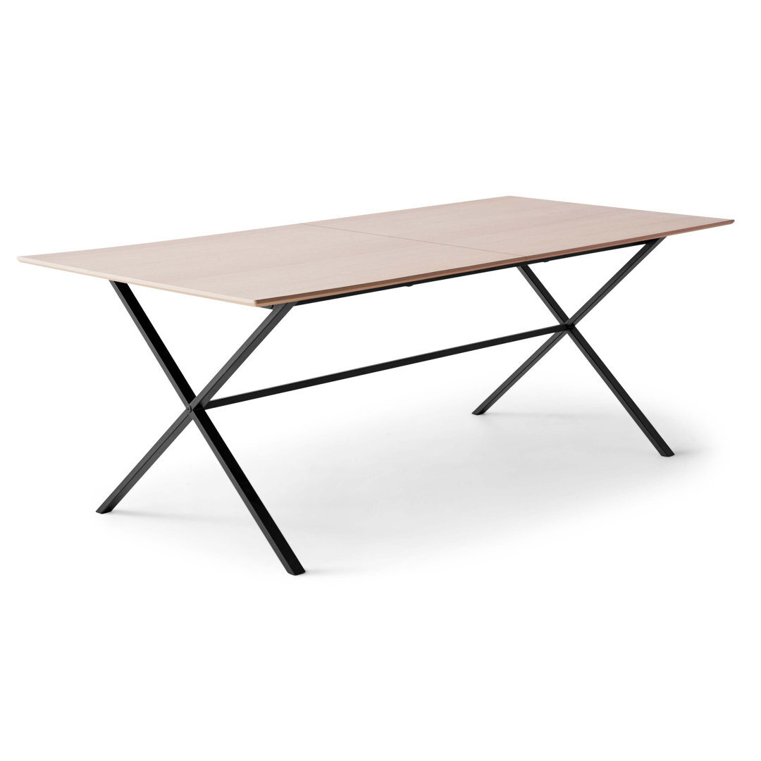 Meza Square Extendable Dining Table with Cross Metal Legs by Wayfair ...