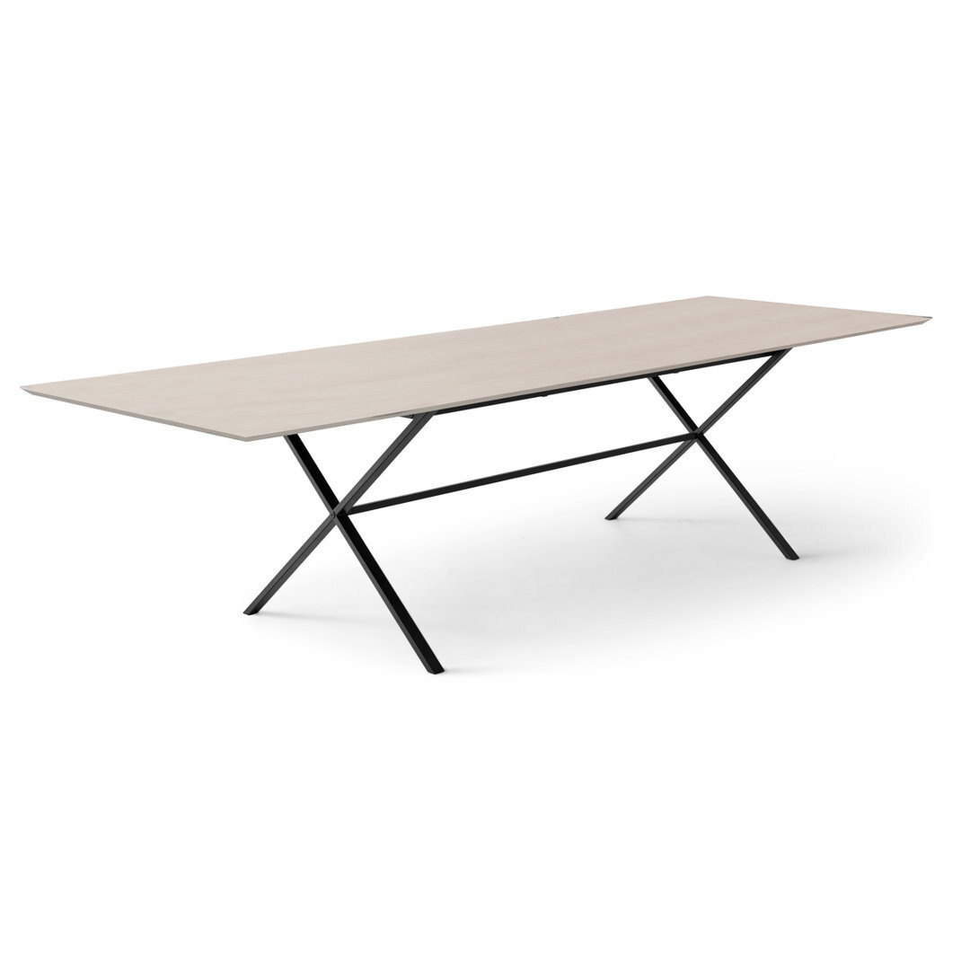 Meza Square Extendable Dining Table with Cross Metal Legs by Wayfair ...