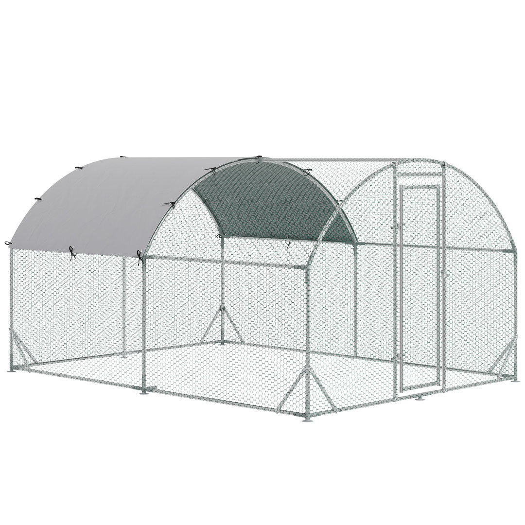Chicken Run with Wire Mesh for up to 12 Chickens by Wayfair | ufurnish.com