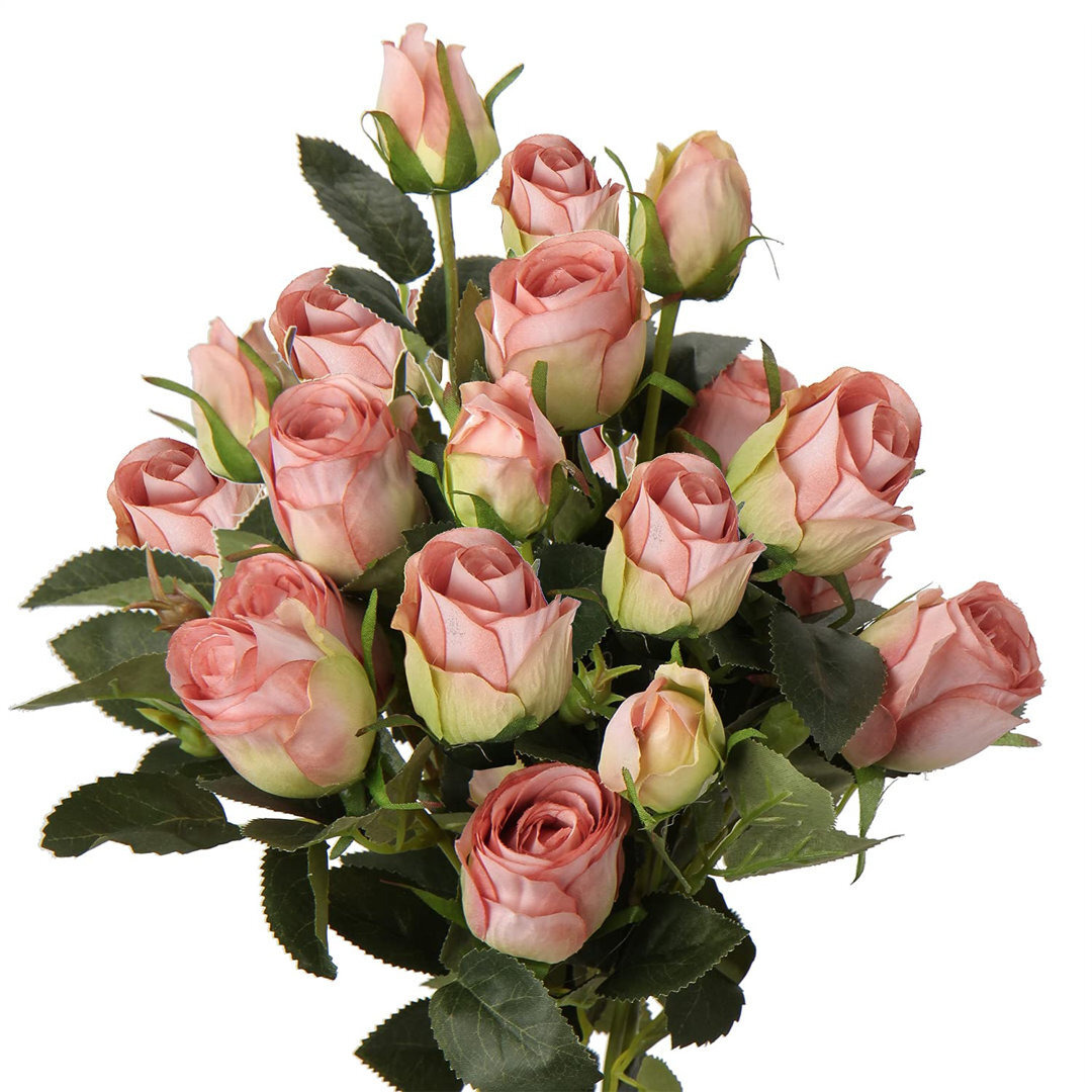 Artificial Roses Fake Flowers 3 Packs Artificial Flowers Rose Buds Long ...