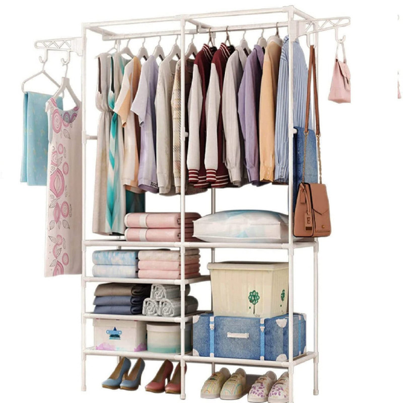 Clothes Rails Heavy Duty Garment Rack Hanging Rack Black Coat Display ...