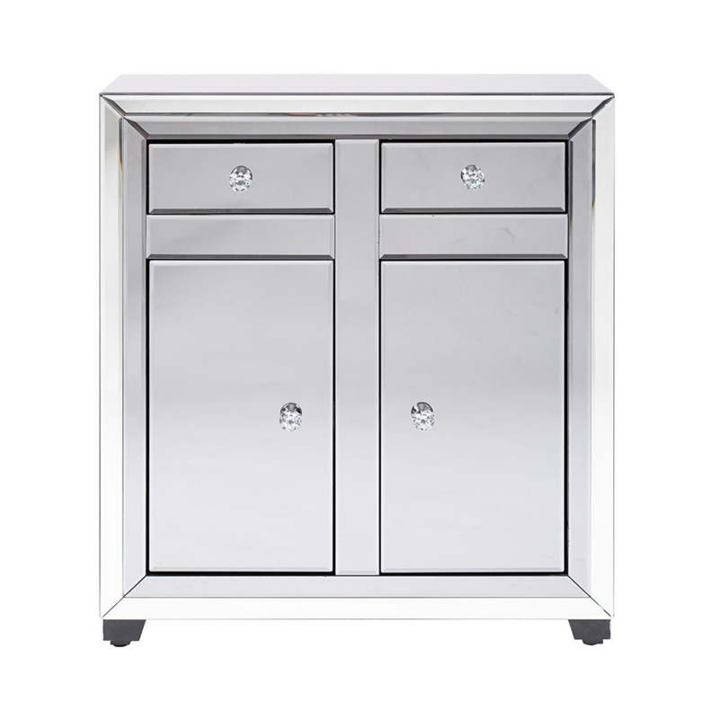 Wooden Sideboard for Living Room Hallway Furniture, 70cm Mirrored ...
