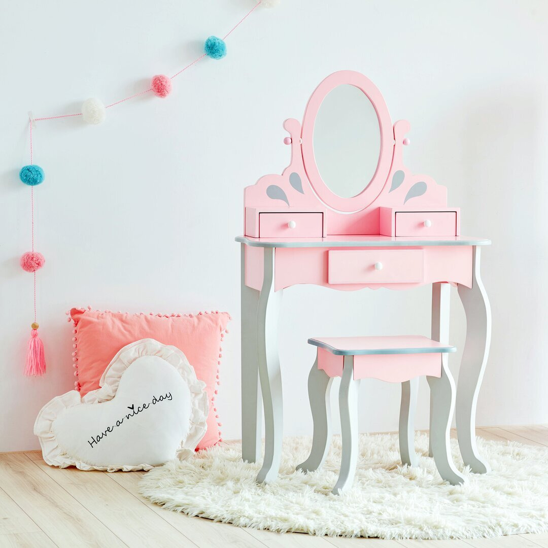 Rapunzel Dressing Table Set with Mirror by Wayfair | ufurnish.com