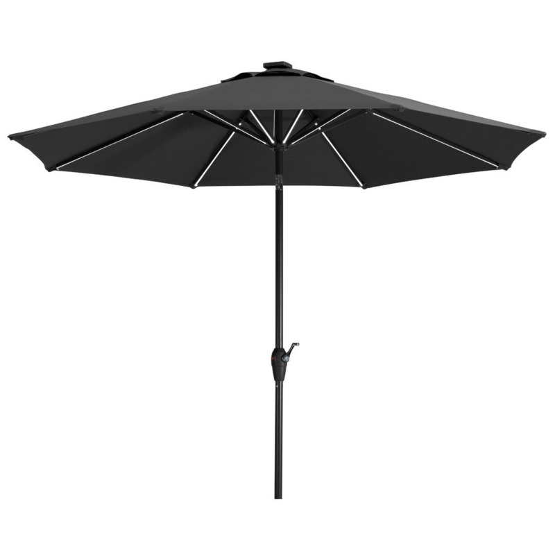 Blacklight 2.7m Traditional Parasol with Lights by Wayfair | ufurnish.com