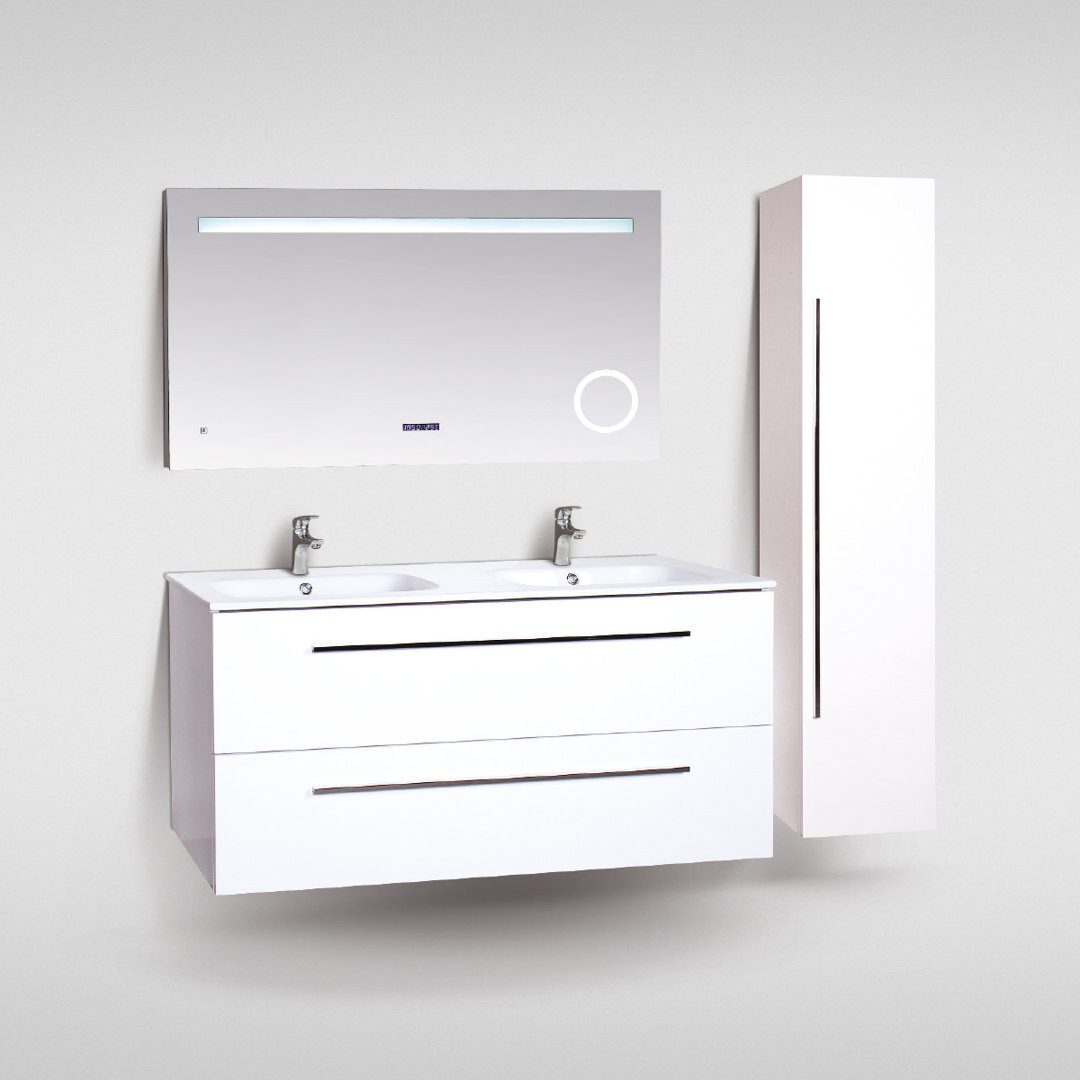 Almeria 1200mm Wall Mounted Double Vanity Unit by Wayfair | ufurnish.com