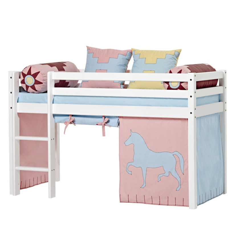 Basic Mid Sleeper Bed with Indian Girl Curtain by Wayfair | ufurnish.com
