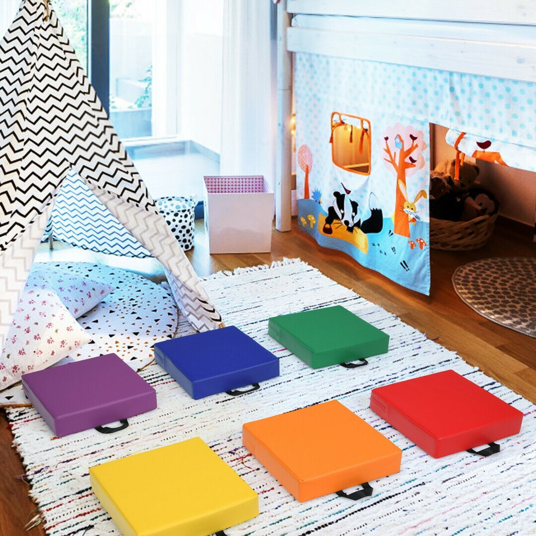 Mauk Handle Colourful Flexible Soft Foam Seating Children's Floor ...