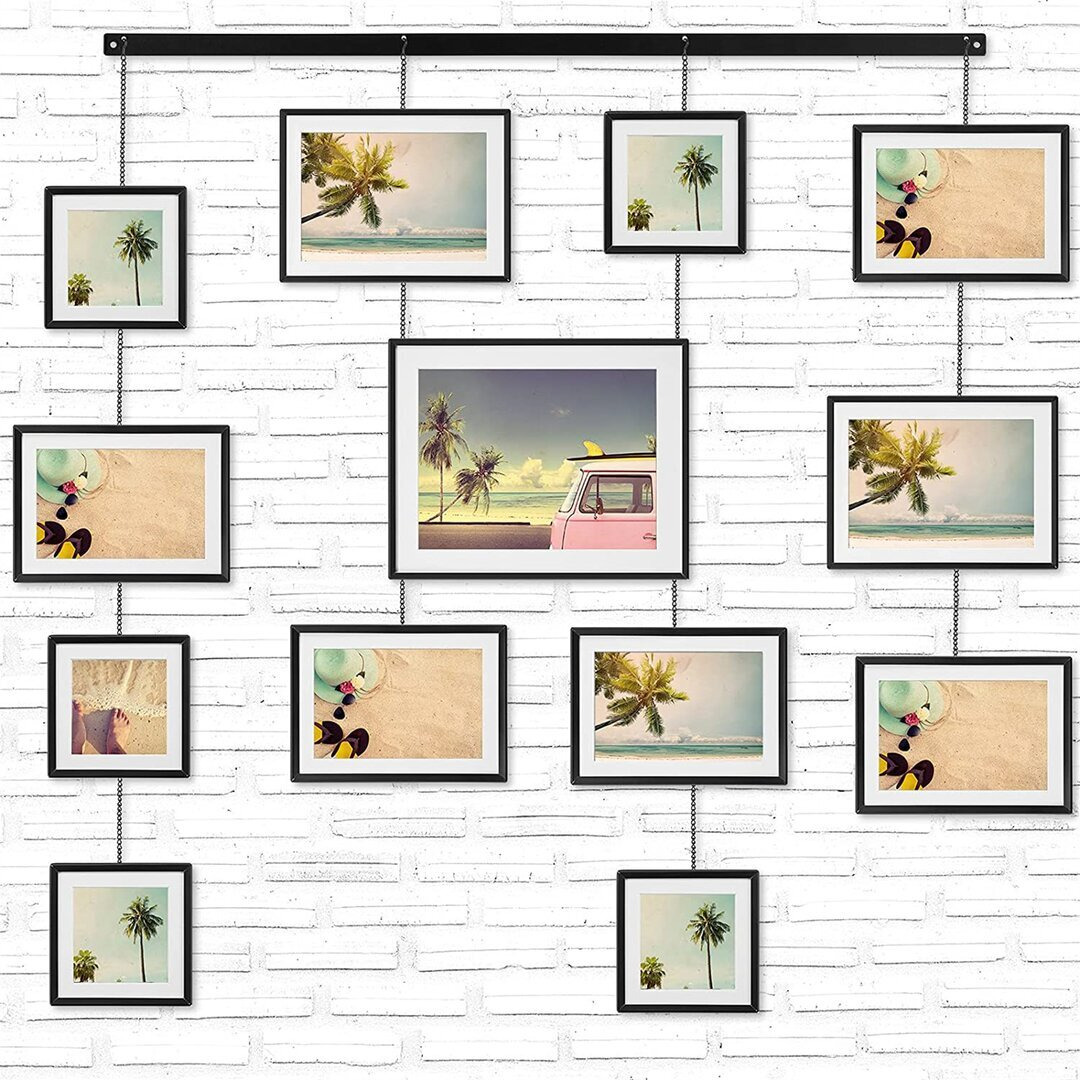 Hanging Collage Picture Frames Wall Decor, Exhibit Photo Frame Gallery ...