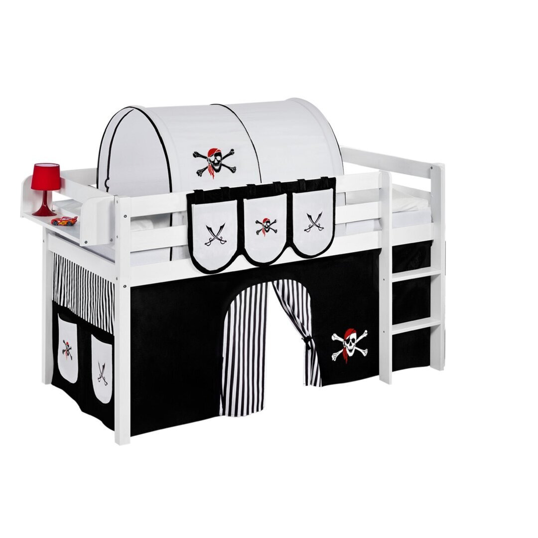 Pirate Single Mid Sleeper Bed with Curtain by Wayfair | ufurnish.com