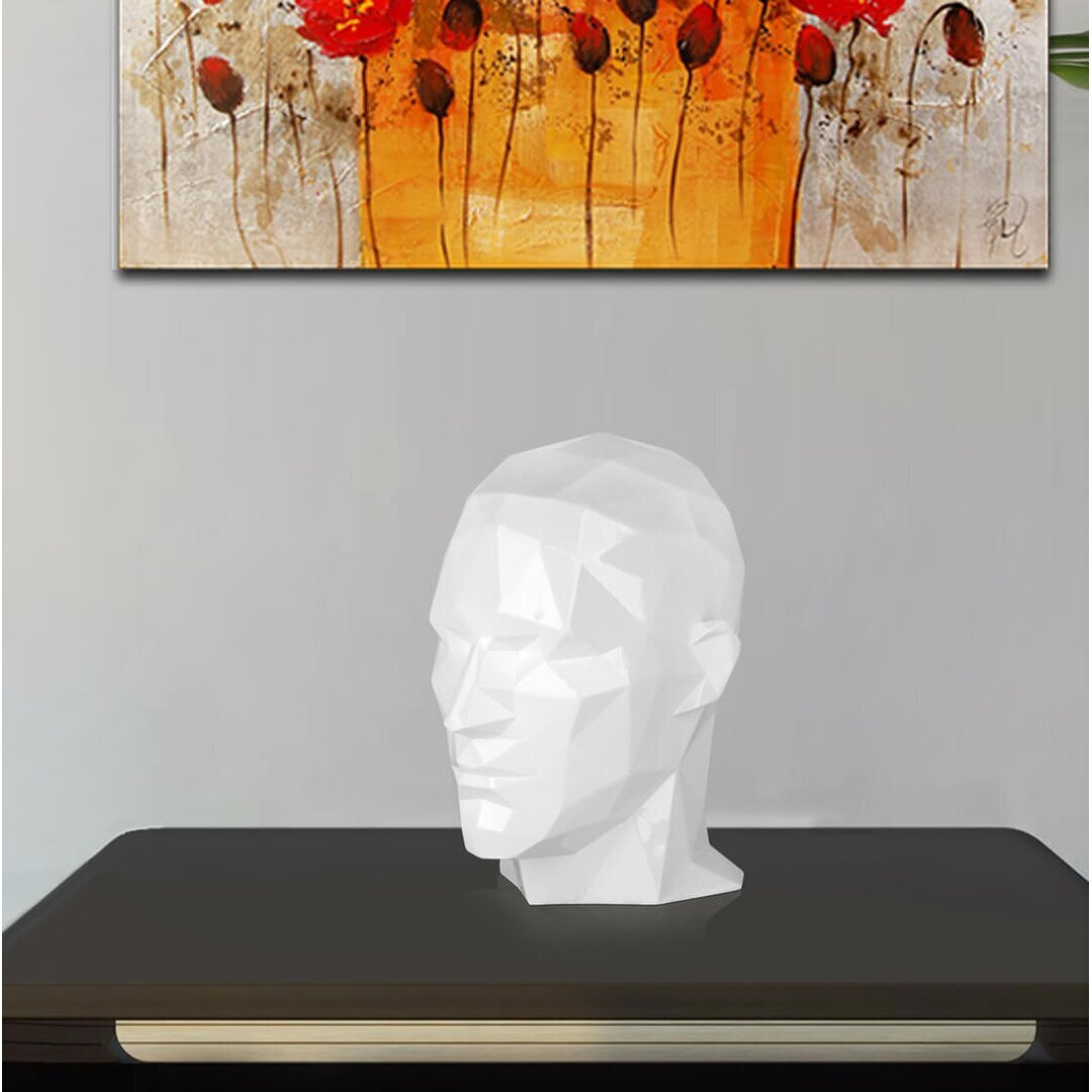 Low Poly Man's Head Resin Statue by Wayfair | ufurnish.com