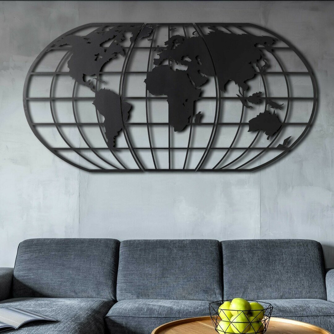 World Map Globe Wall Décor by Wayfair | ufurnish.com