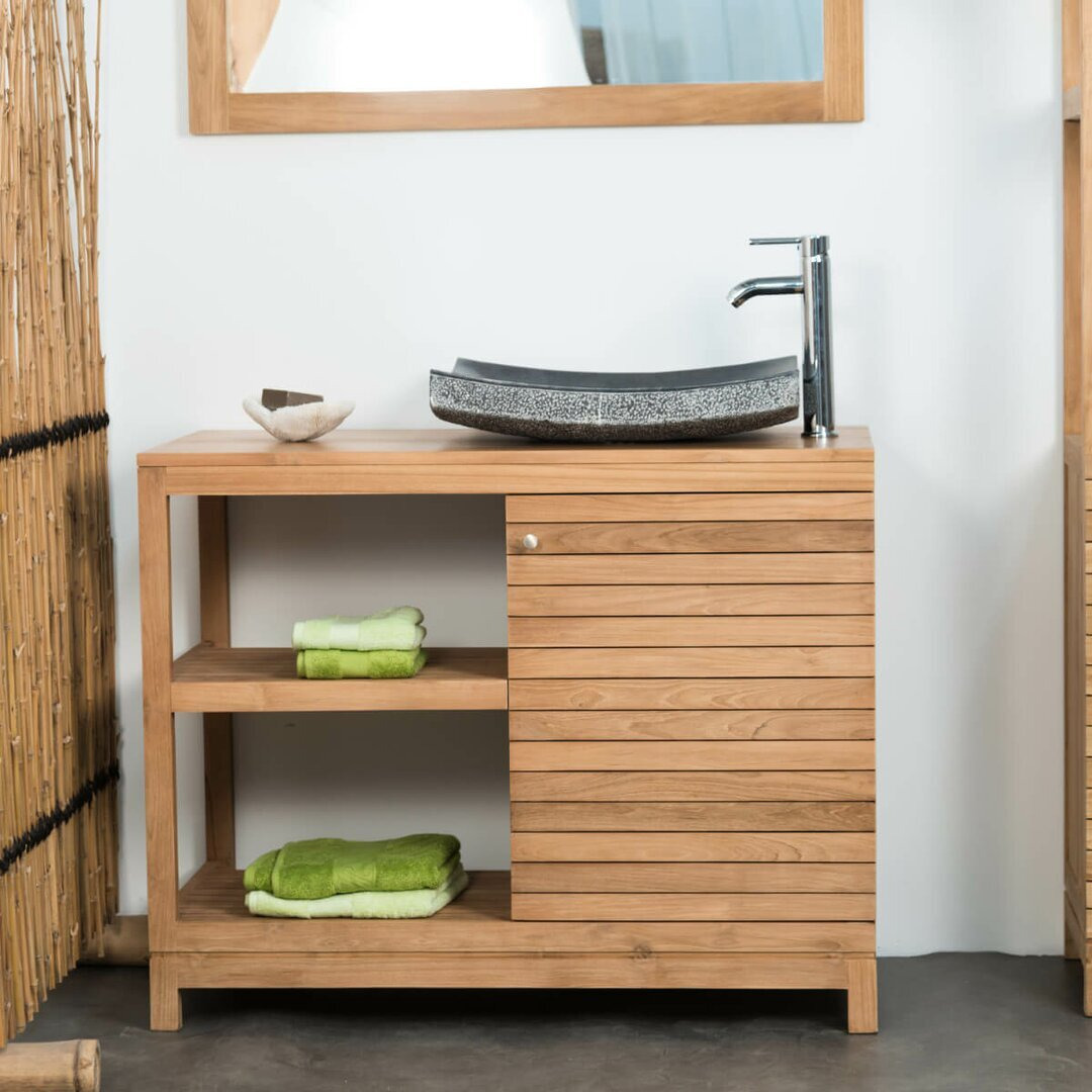 Gable 1000mm Free-standing Single Vanity Unit by Wayfair | ufurnish.com