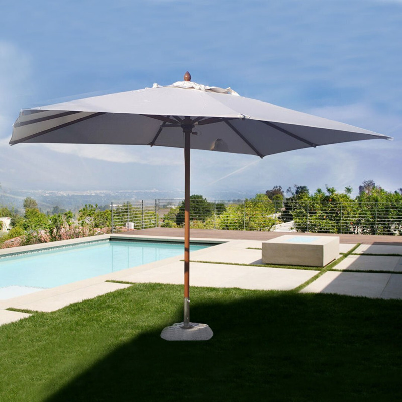 Ching 3m x 4m Rectangular Traditional Parasol by Wayfair | ufurnish.com
