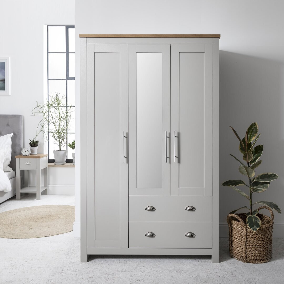 Covington 3 Door Wardrobe by Wayfair | ufurnish.com
