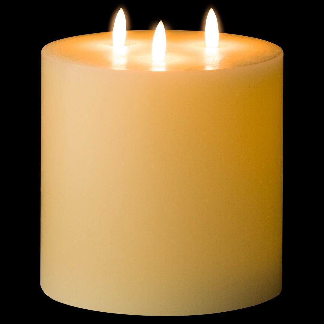 Luxe Collection Natural Glow 6x6 Led Ivory Candle by Wayfair | ufurnish.com